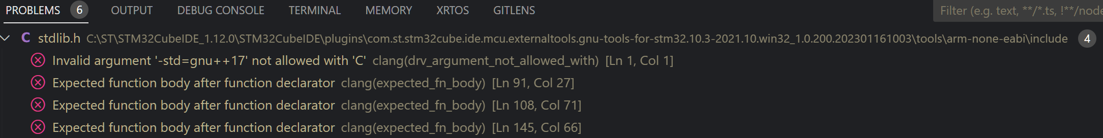How to specify separate compile flags for C and C+... - STMicroelectronics Community