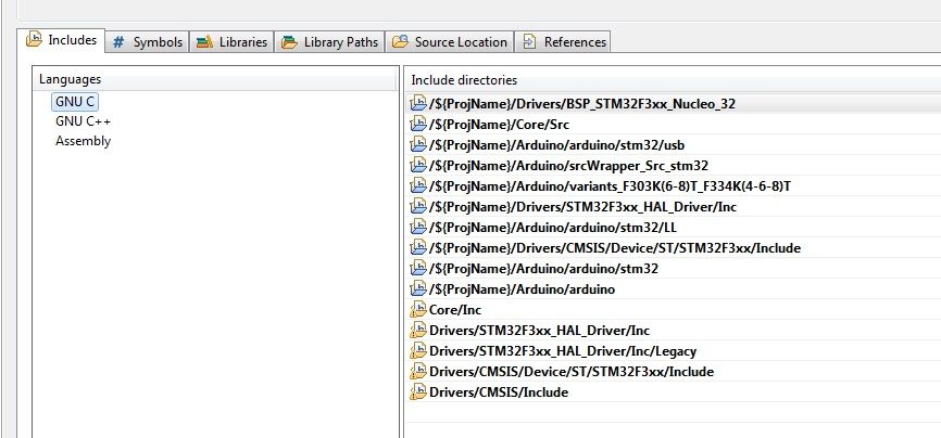 Solved Implementing Arduino Into Cubeide Stmicroelectronics Community