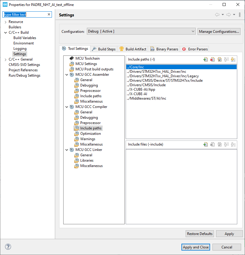 I can't compile the AI project on the STM32H743 ch ... I can't compile the AI project on the STM32H743 ch ...