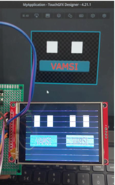 getting two ghost images on TFT display with 9341 ...