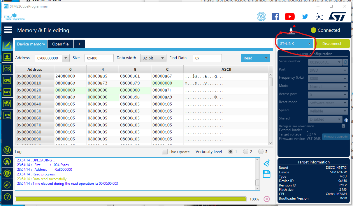 Solved: stm32h747 discovery blank - Page 4 - STMicroelectronics Community