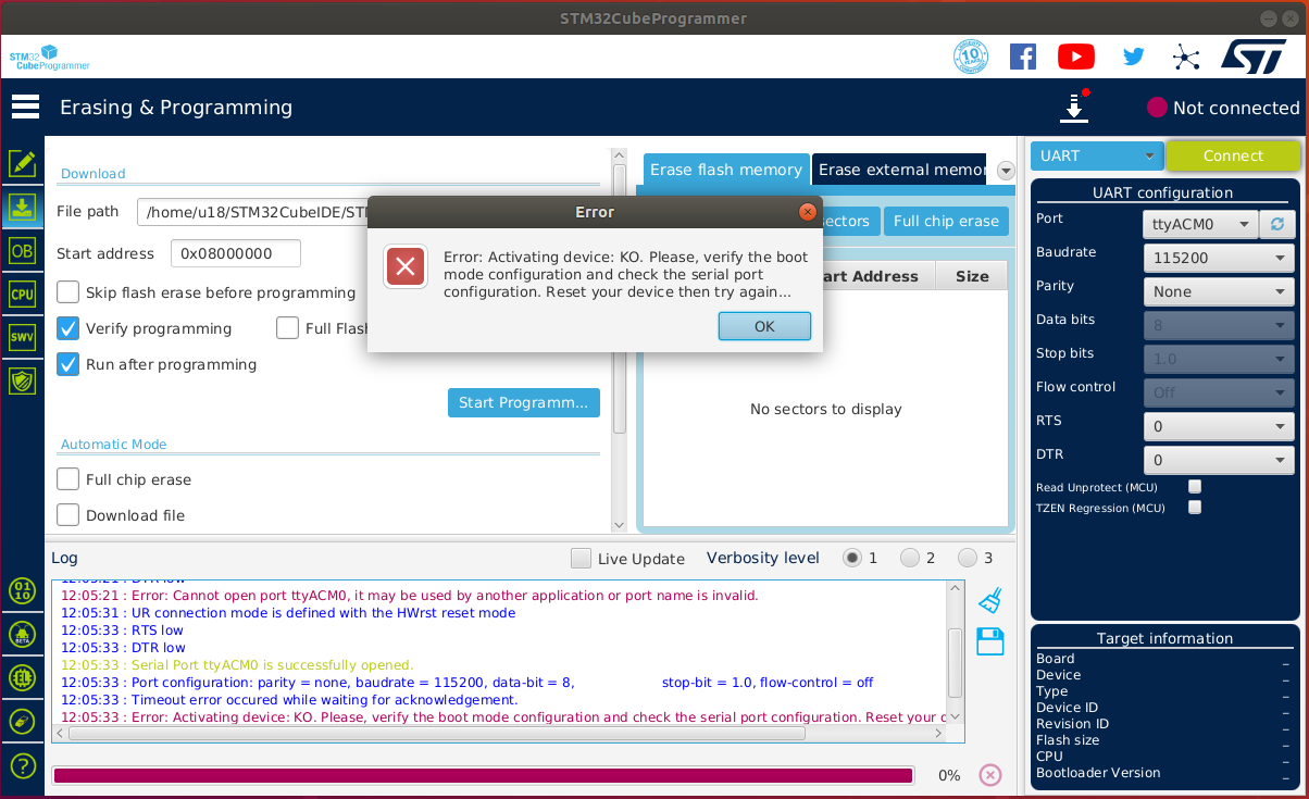 Connect To Stm32f769i Disco Via Uart Using Stm32pr Stmicroelectronics Community