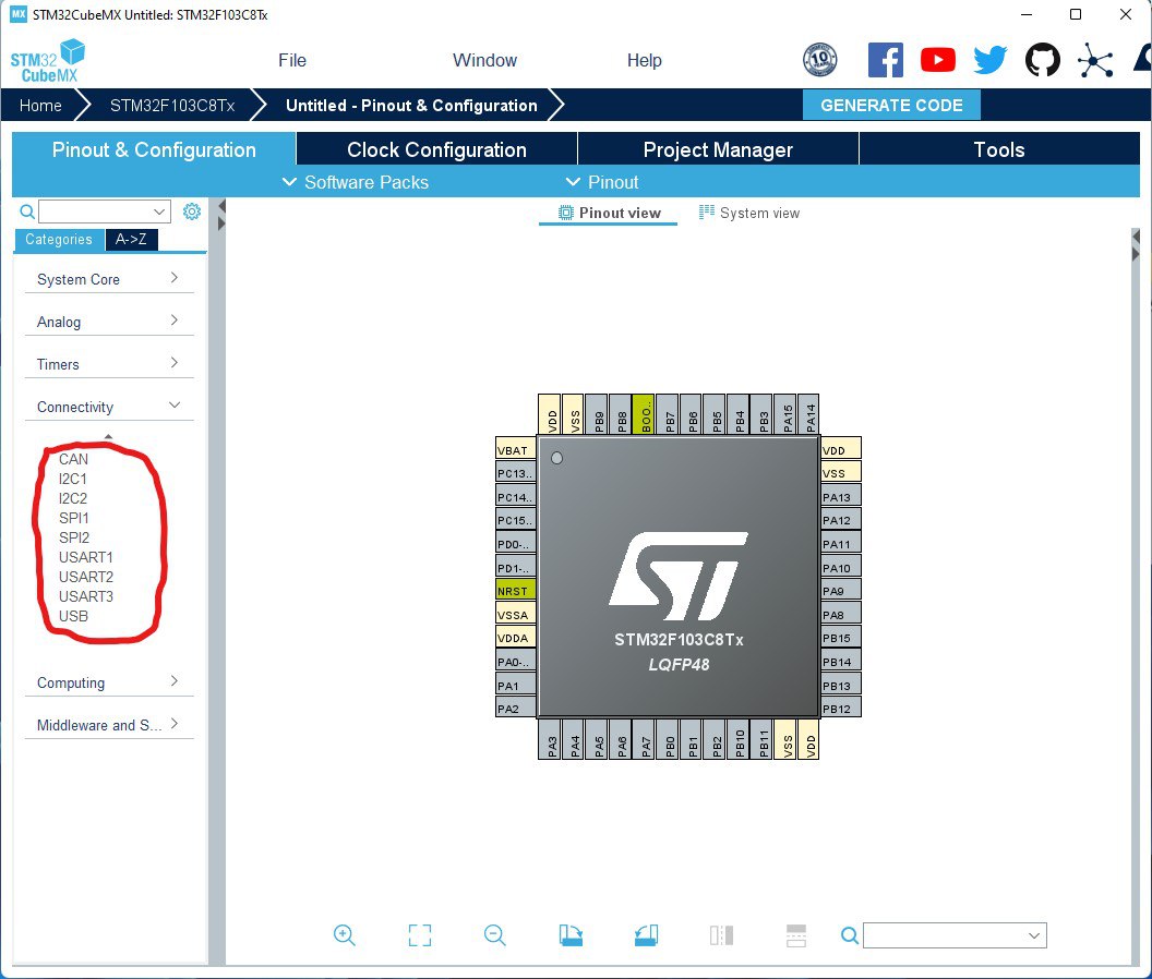 Solved: No SDIO in CubeMX - STMicroelectronics Community