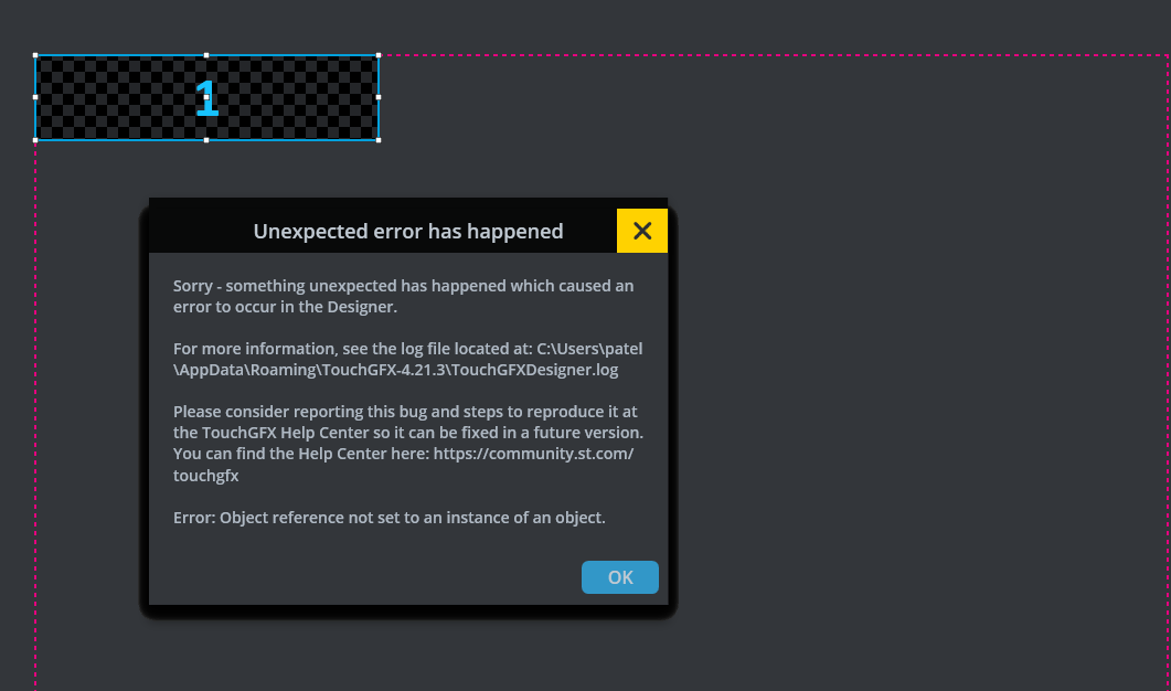 Solved Bug Report In Container Section Stmicroelectronics Community