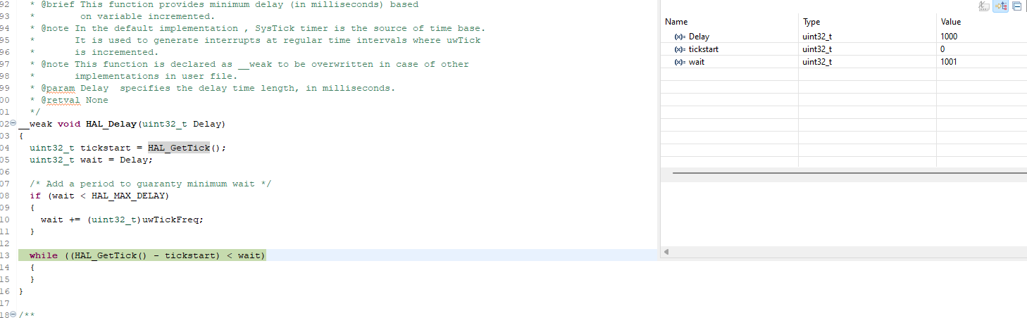 hal_delay() not working - STMicroelectronics Community