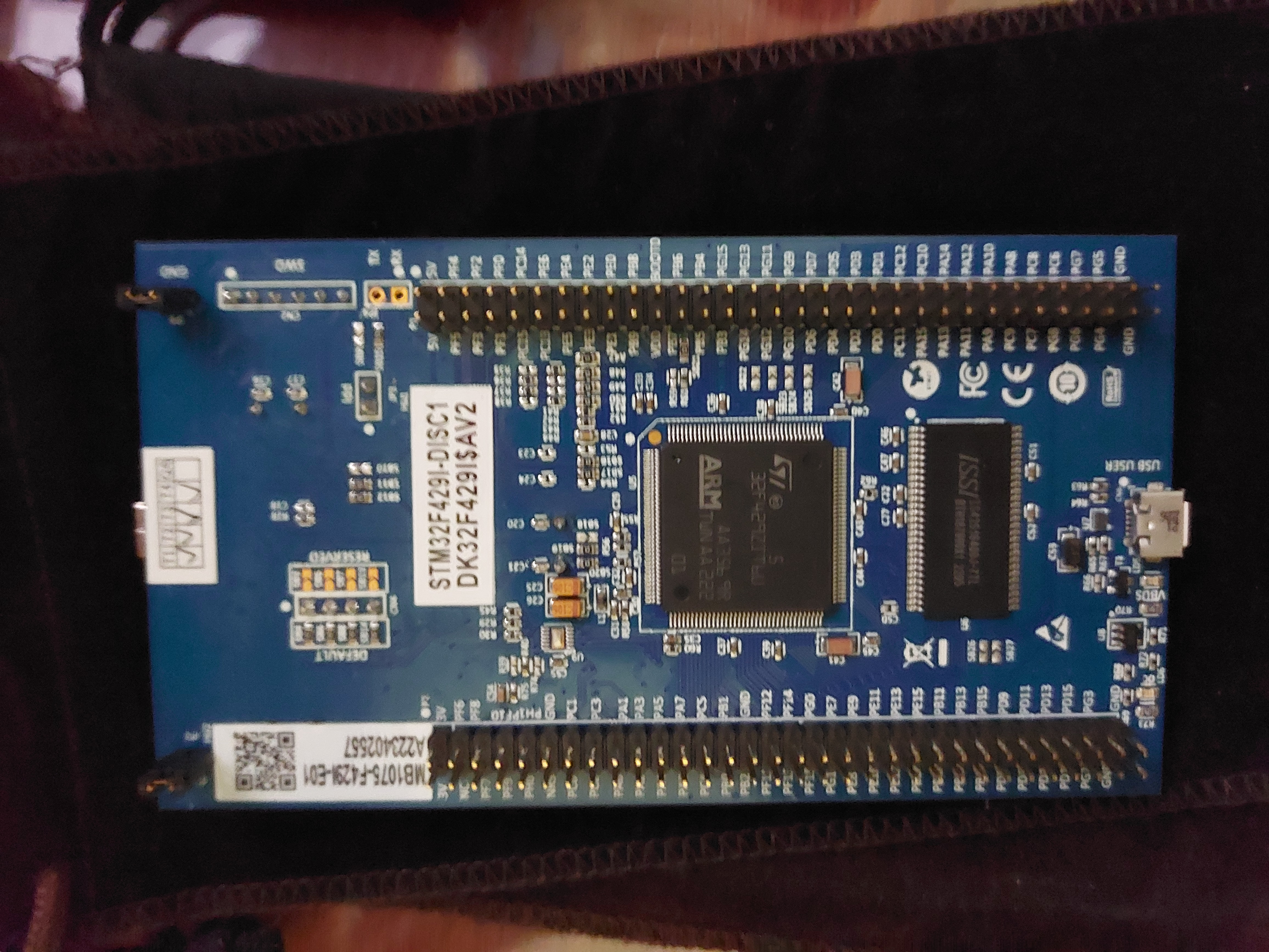 The BSP example for STM32F429I-Disc1 with STM32Cub ...