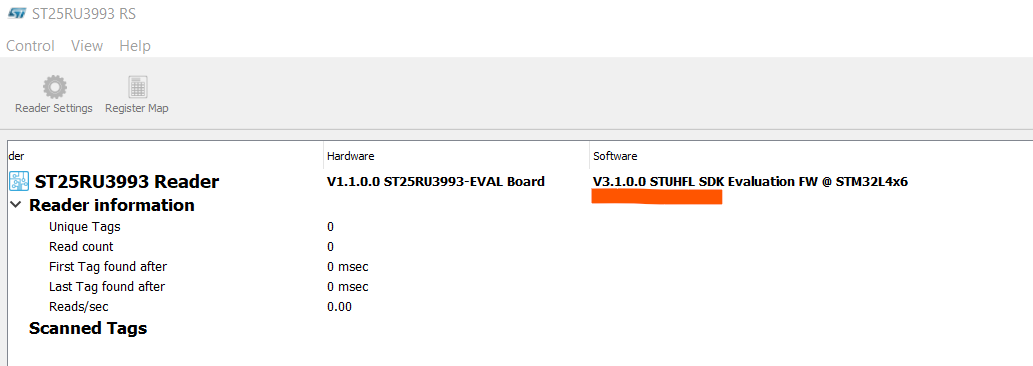 Solved: ST25RU3993 Reader previous Firmware (V3.1.0) - STMicroelectronics Community