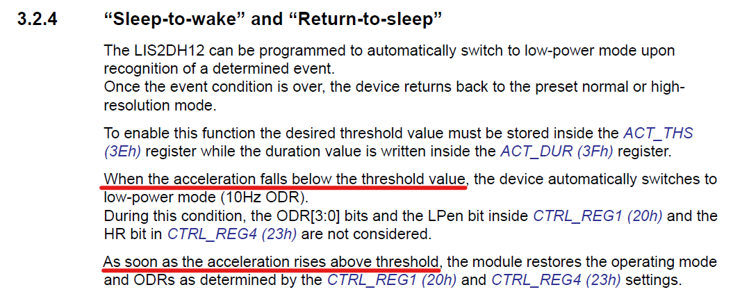 Solved: LIS2DH12 Activity / Inactivity recognition - STMicroelectronics Community