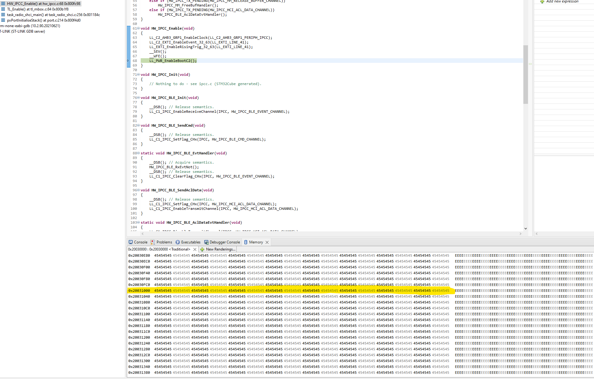 How Does The Stm32wb Sram2 Wireless Stack Boundary Stmicroelectronics Community