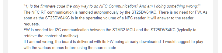 Solved: How can I program my ST25DV board for NFC communic... - STMicroelectronics Community