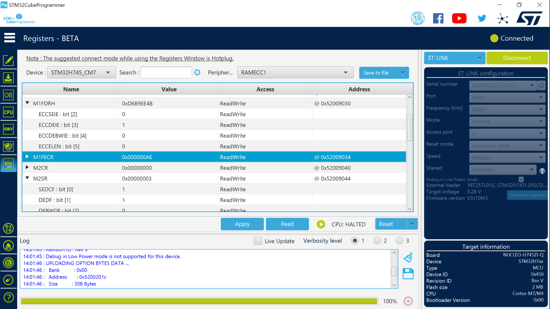 Solved How To Test Handling Of H7 Ecc In Sram Stmicroelectronics Community