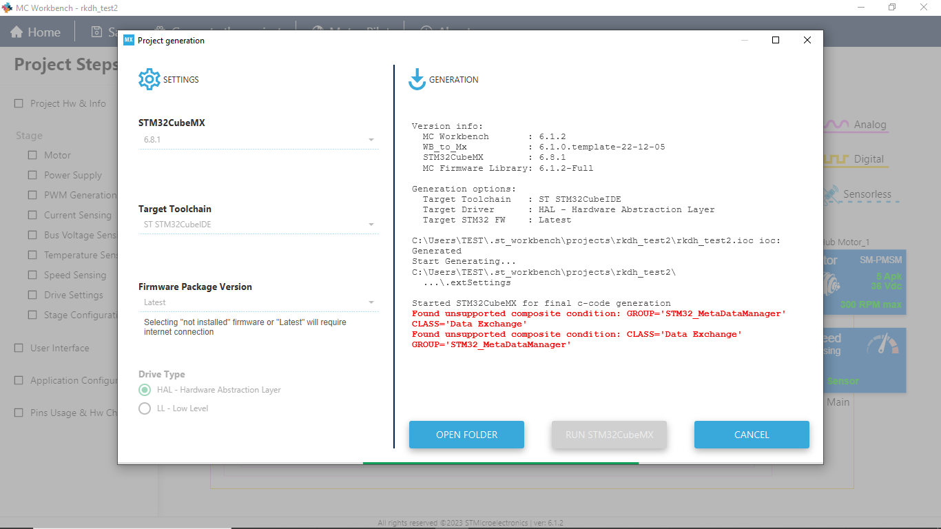 Solved: MotorControl reference pack not found: "../../../.... - STMicroelectronics Community