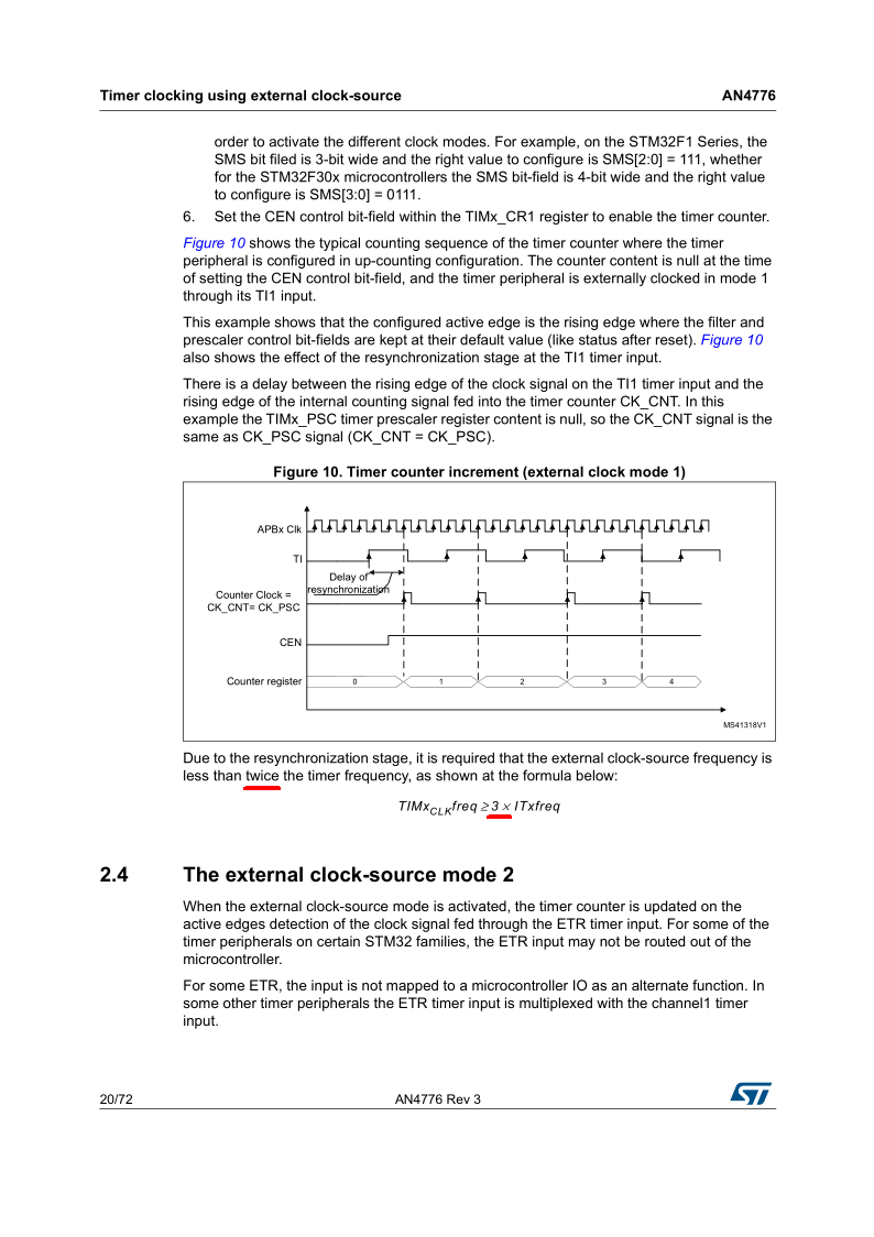 AN4776 Timer Cookbook - maximum input signal frequ... - STMicroelectronics Community