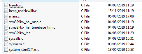 Solved: BUG: CubeMX FreeRTOS projects corrupt memory - Page 2 - STMicroelectronics Community