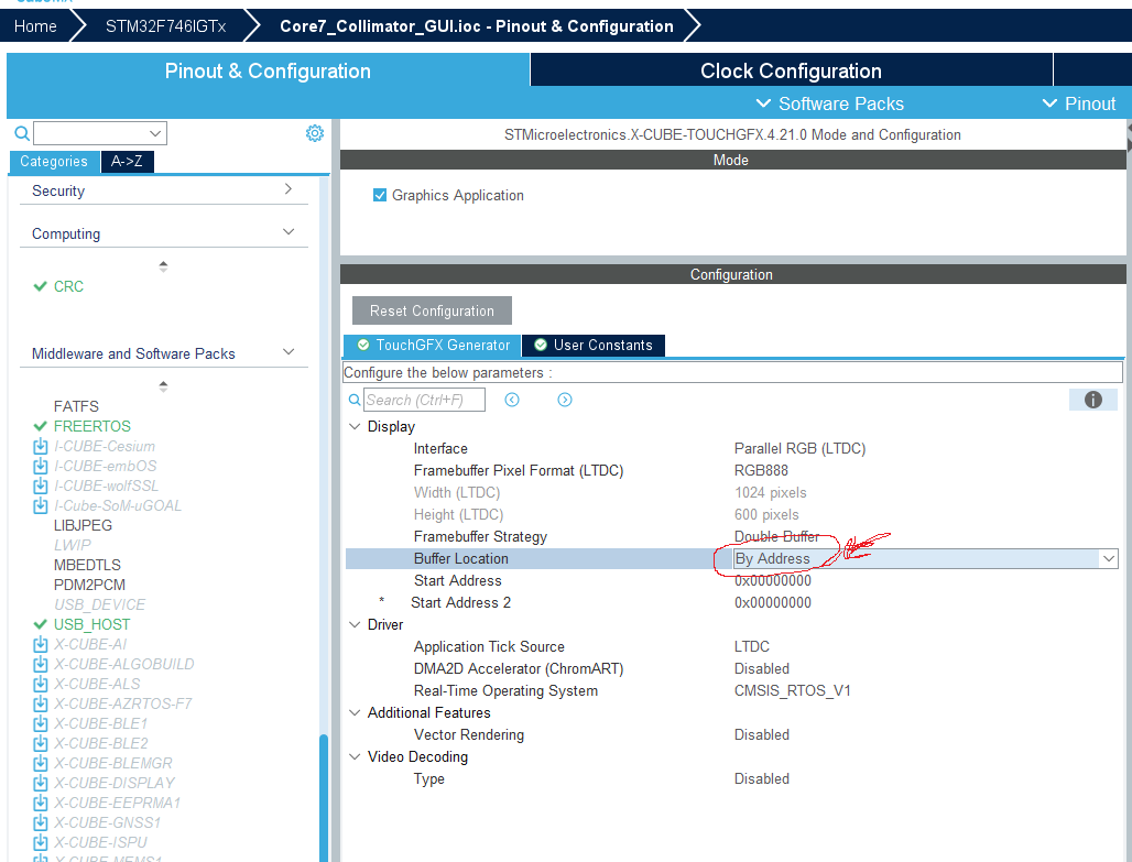 CubeMX + TouchGFX + CubeIDE integration with STM32 ...