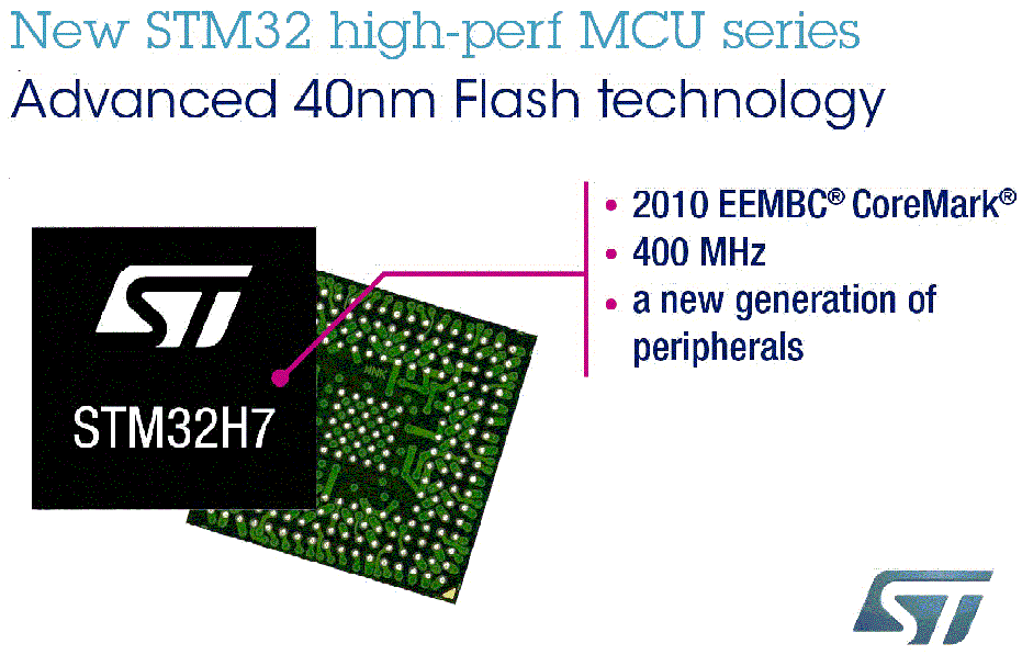 STM32H7: the 1st Cortex-M7 with Advanced 40nm Flas... - STMicroelectronics Community