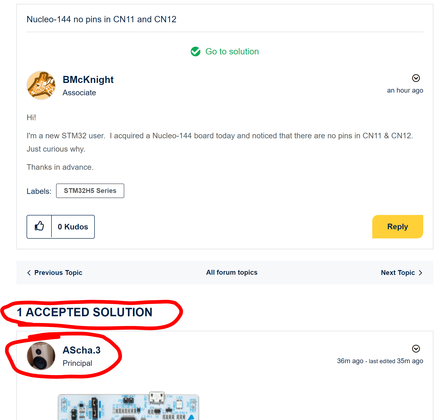 Solved: Wrong "accepted solution" shown - STMicroelectronics Community