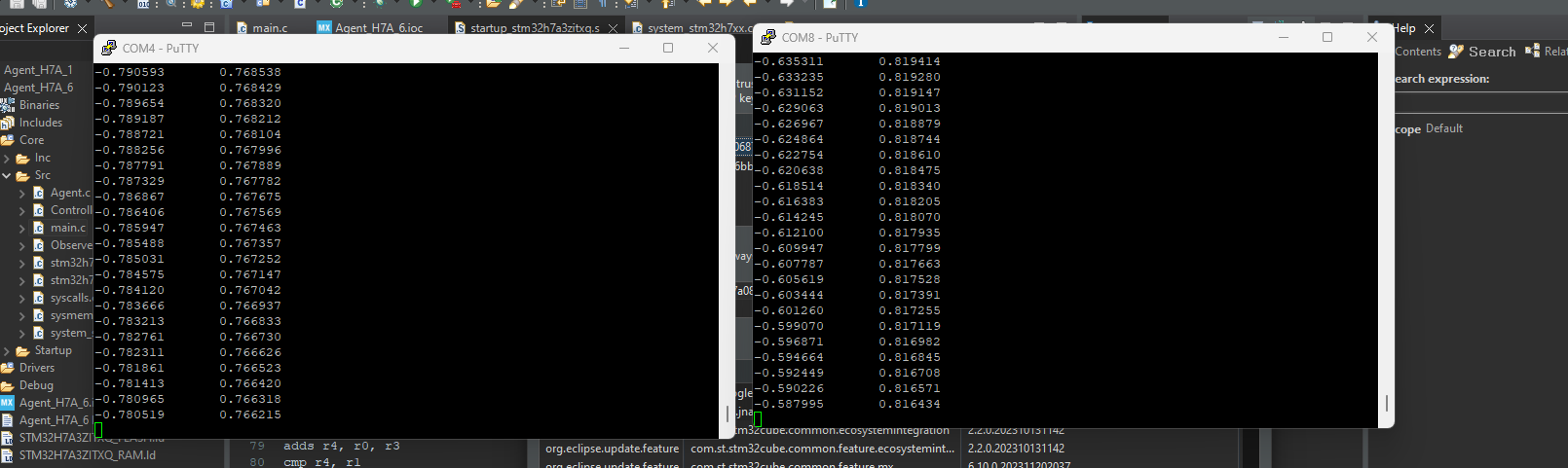 Solved Using To Two Stm32h7a3zi Q To Transmit And Receive Stmicroelectronics Community