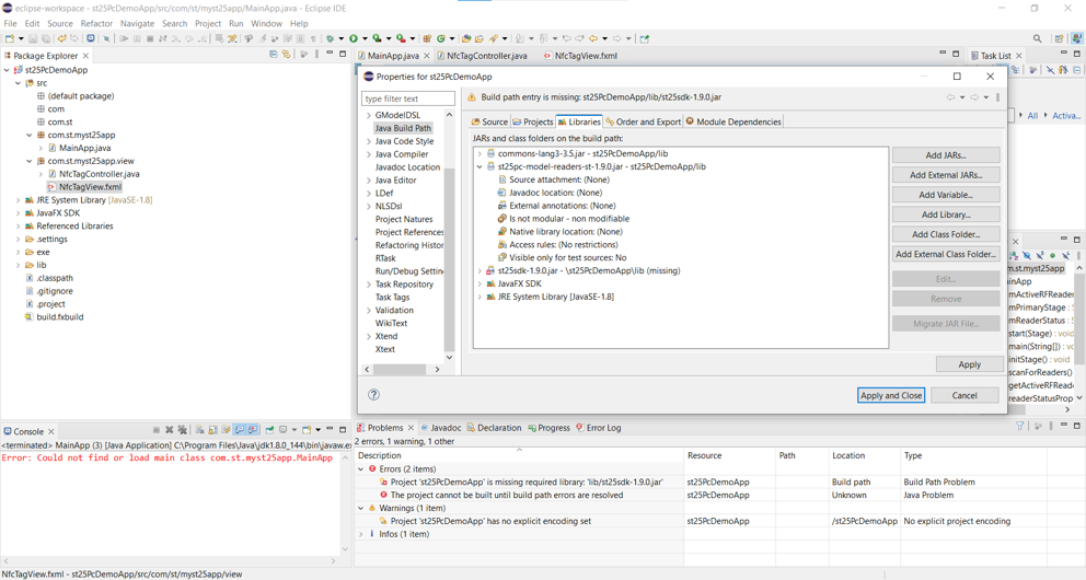 Solved: STSW-ST25SDK001 ST25DemoApp Example Issue - STMicroelectronics Community