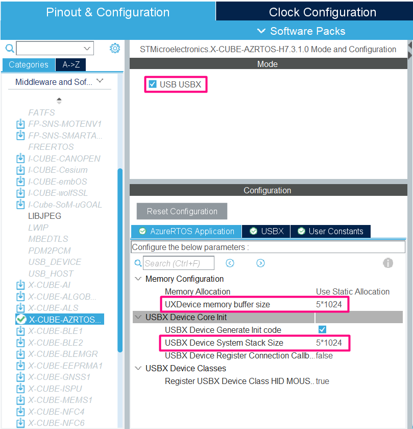 How to implement USBX in standalone mode - STMicroelectronics Community