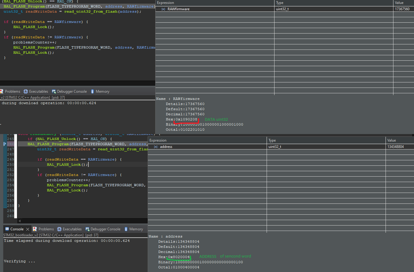 Solved Parse Hex File To Halflashprogram Stmicroelectronics Community 1244