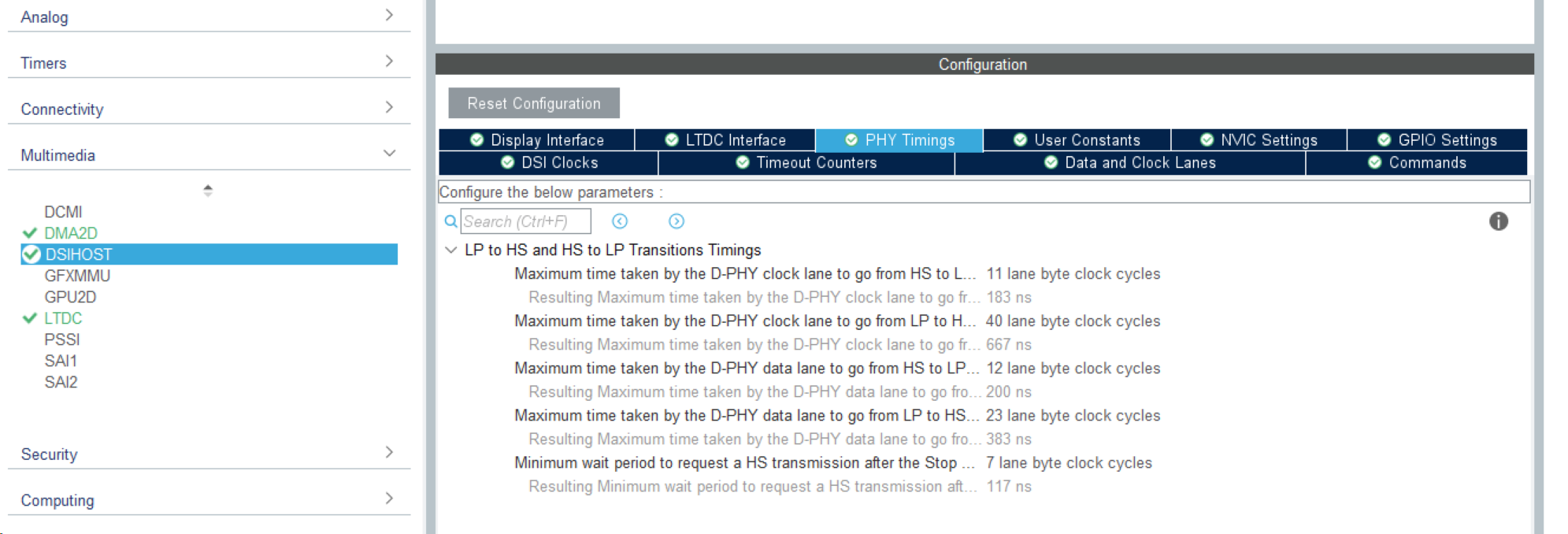 Stm32u5a9 Mipi Dsi Configuration Issue Distorted Stmicroelectronics Community