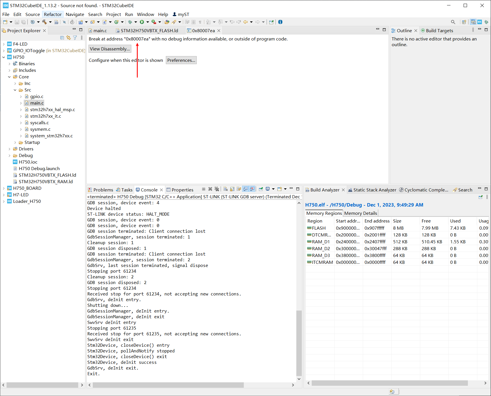 Solved: how to debug STM32H750 in STM32CubeIDE（xip in exte... - STMicroelectronics Community