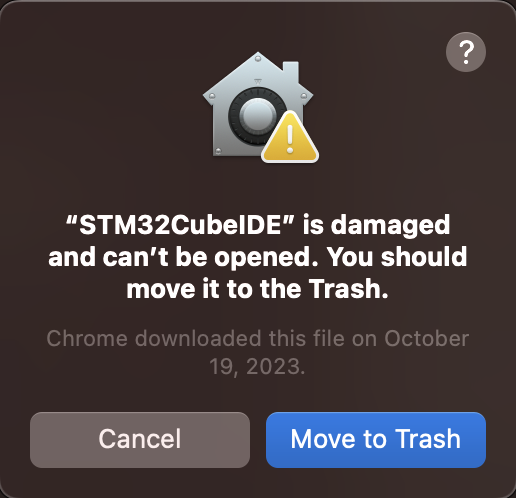 How To Install Stm32cubeide On Mac With M1 Core Stmicroelectronics Community