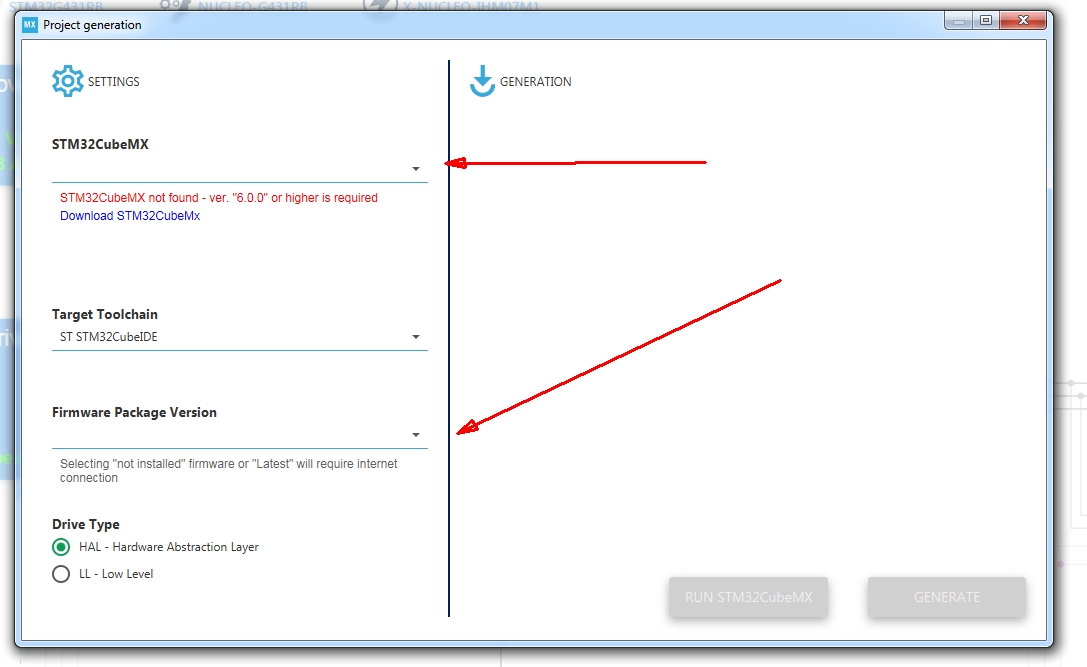 Can Not Export The Code In X Cube Mcsdk 610 Stmicroelectronics Community 