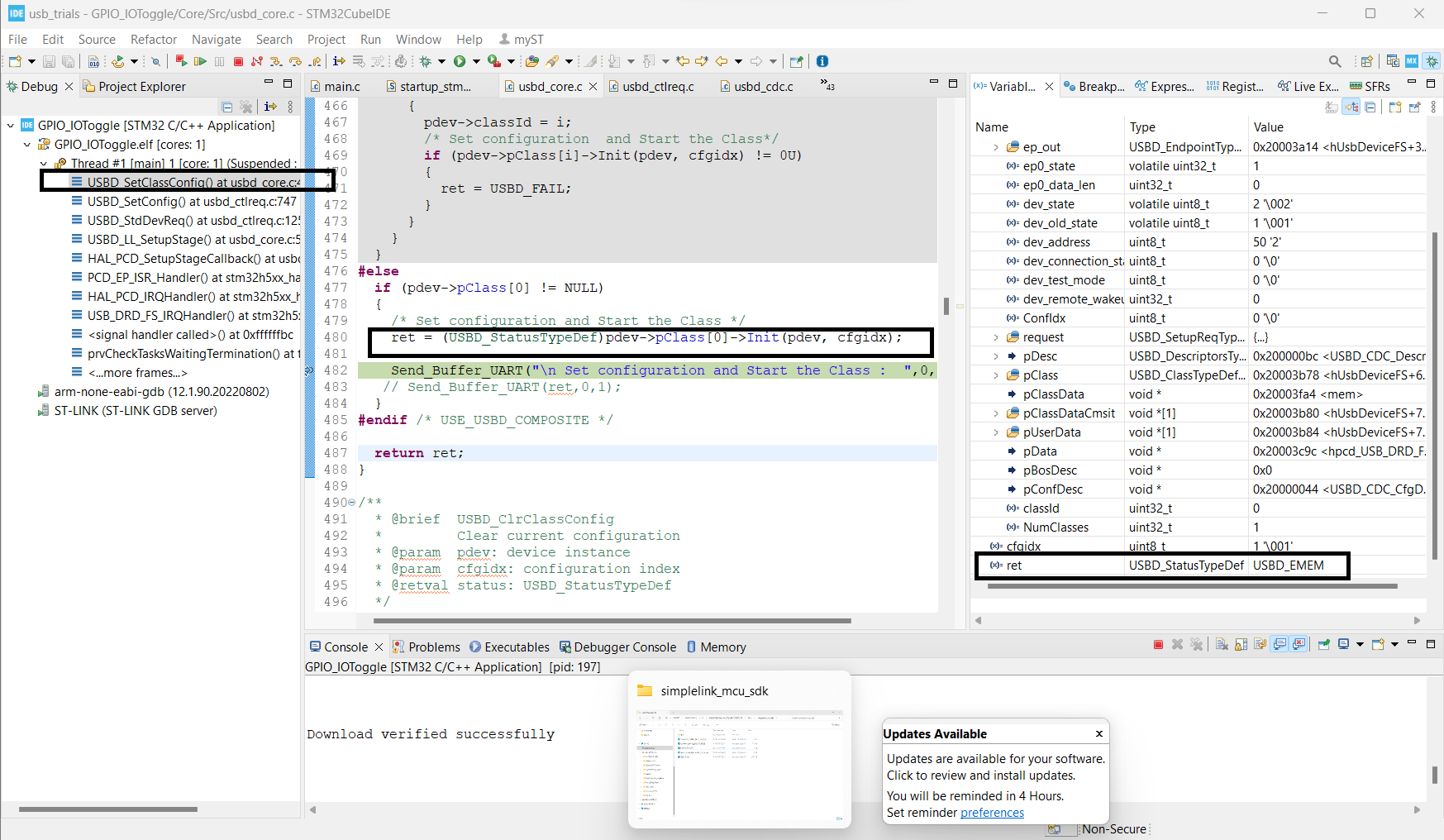 Stm32h563zi Usb Cdc Issue Stmicroelectronics Community