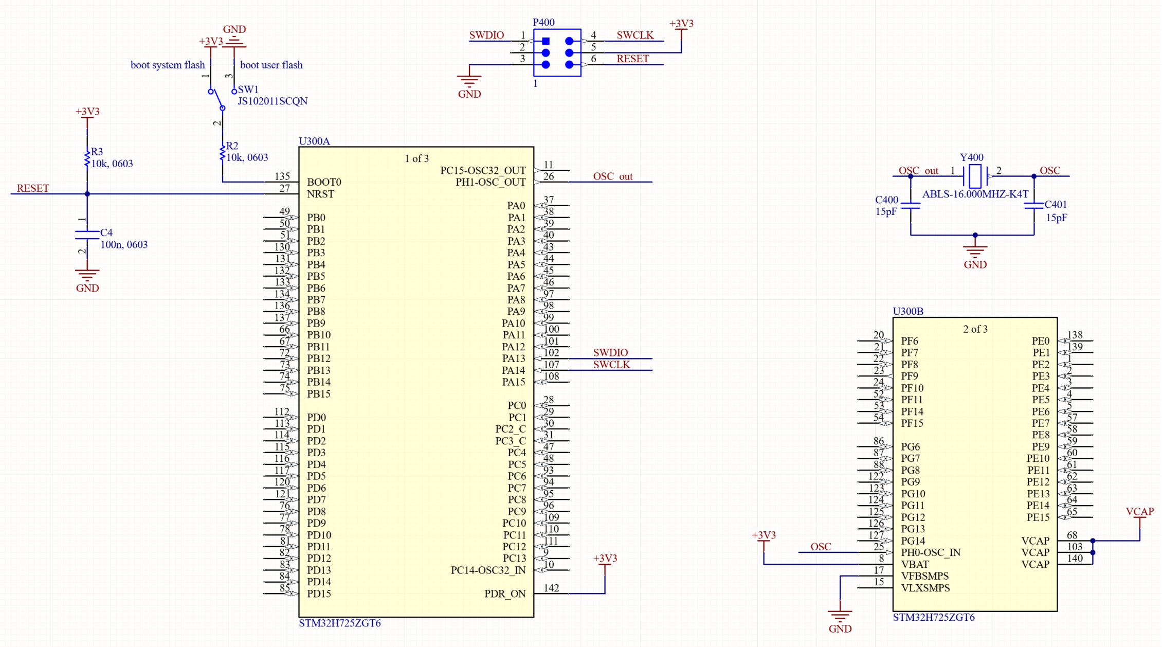 Solved: STM32H725ZGT6 hangs after programming - STMicroelectronics Community