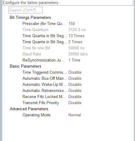 Solved: CAN working on when using internal clock source bu... - STMicroelectronics Community