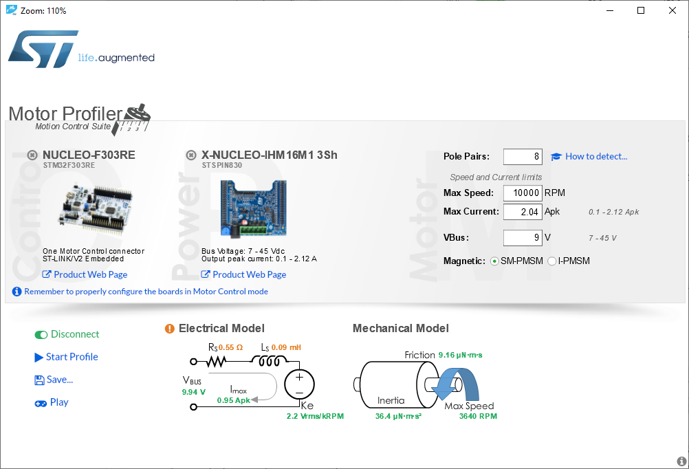 PMSM + Controller+Power board, "sometimes works ...