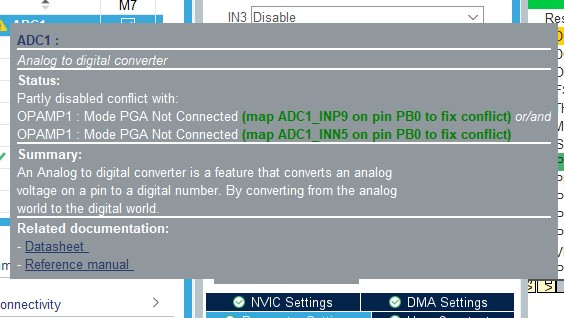 Nucleo H745zi Opamp Feeding Adc Stmicroelectronics Community 