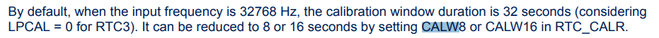 RTC - CALW bits and calibration PPM calculation - STMicroelectronics ...