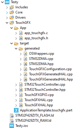 Solved: TouchGFX Issues generating code for Cube IDE: GFX ... - STMicroelectronics Community