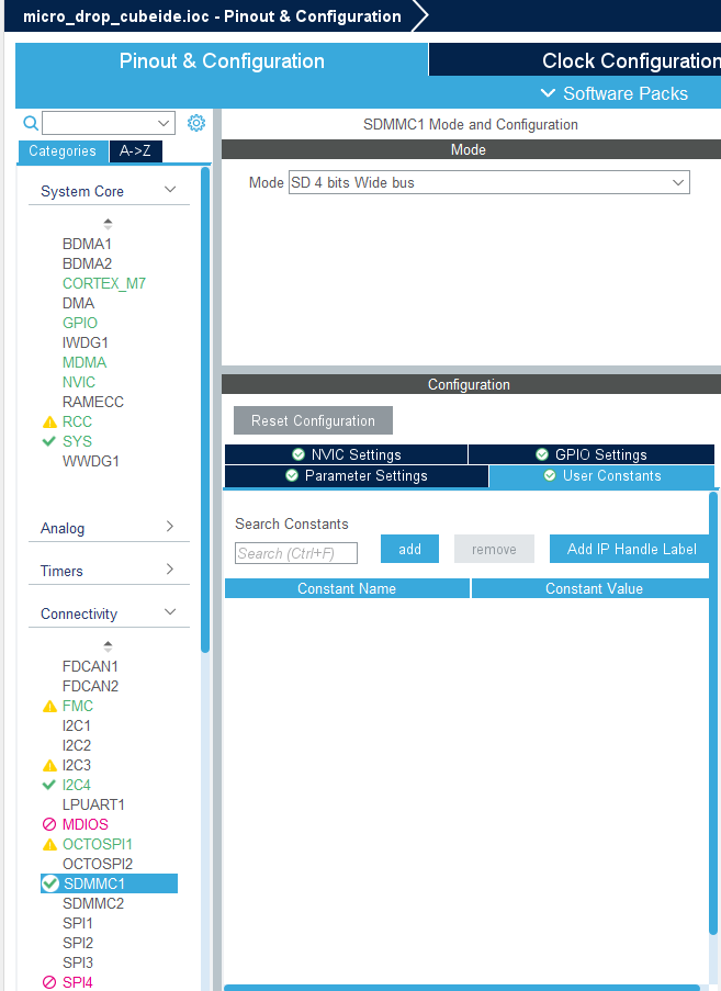 Microsd Is Not Working Stm32h7b3i Dk With Touchgfx Stmicroelectronics Community 