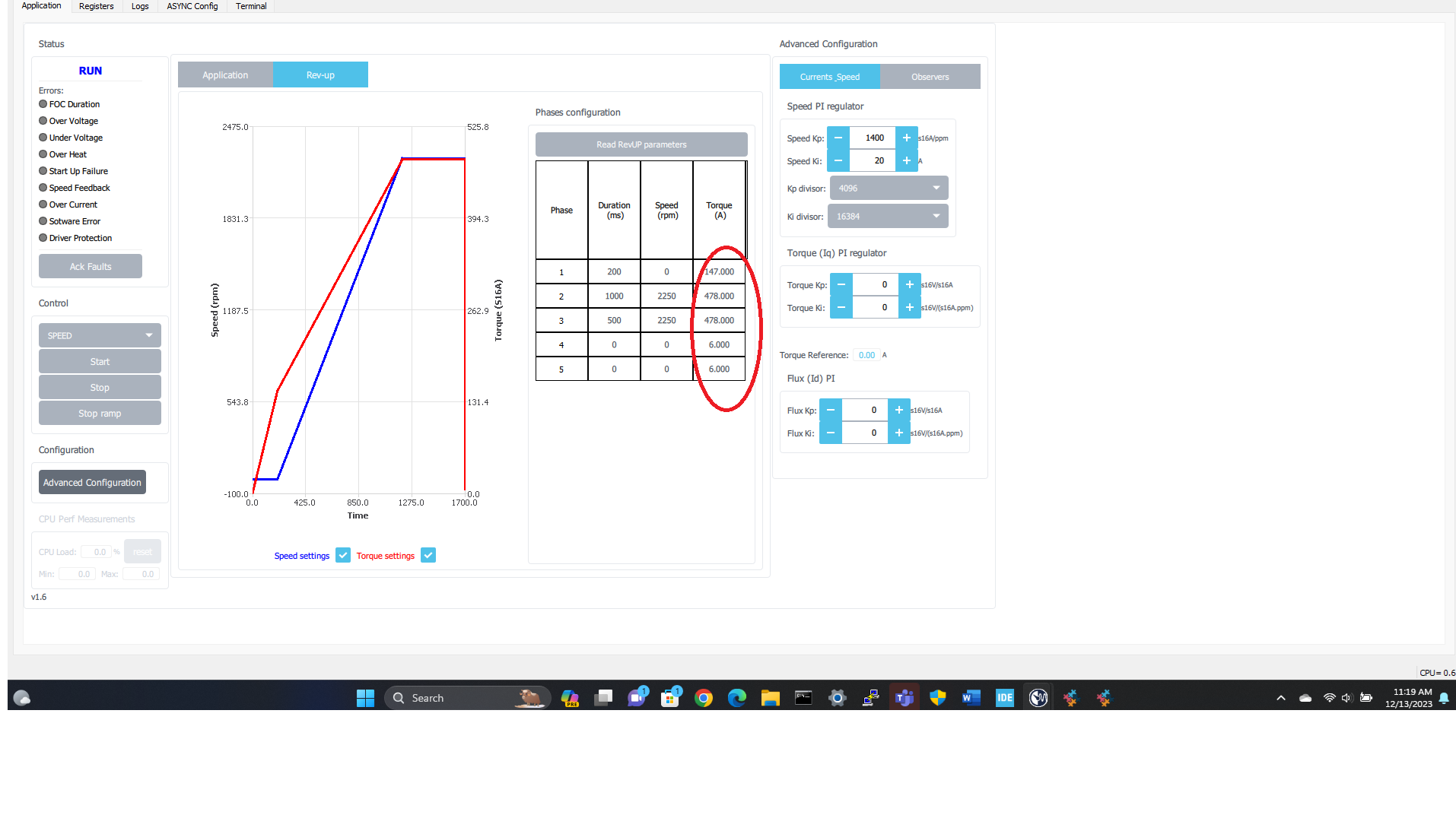 Solved: B-G431B-ESC 6-step algorithm breaks at @2KRPM - STMicroelectronics Community