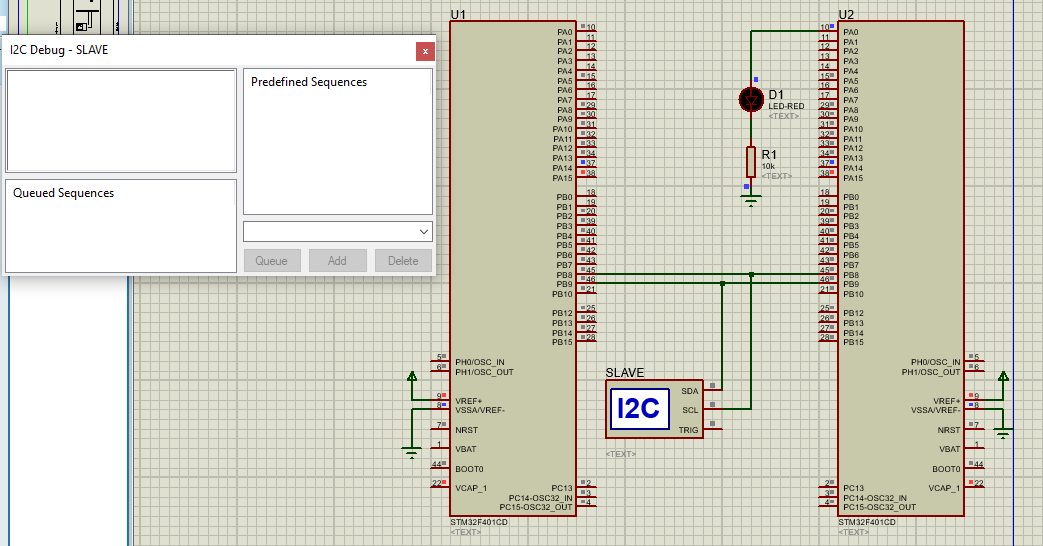 Stm32f401 I2c Driver Using Register In Proteus Sim Stmicroelectronics Community