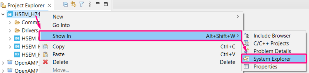 How To Clone A Dual Core Project In Stm32cubeide Stmicroelectronics Community
