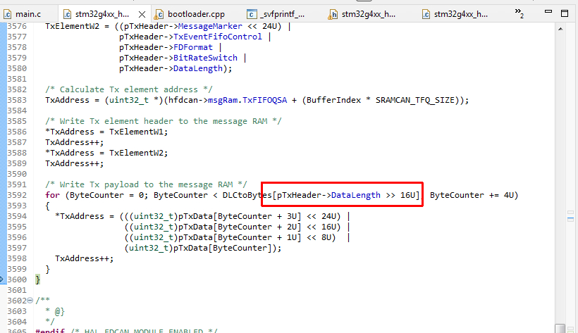 Solved Stm32g431 Bug In Fdcan No Databytes Send 6855