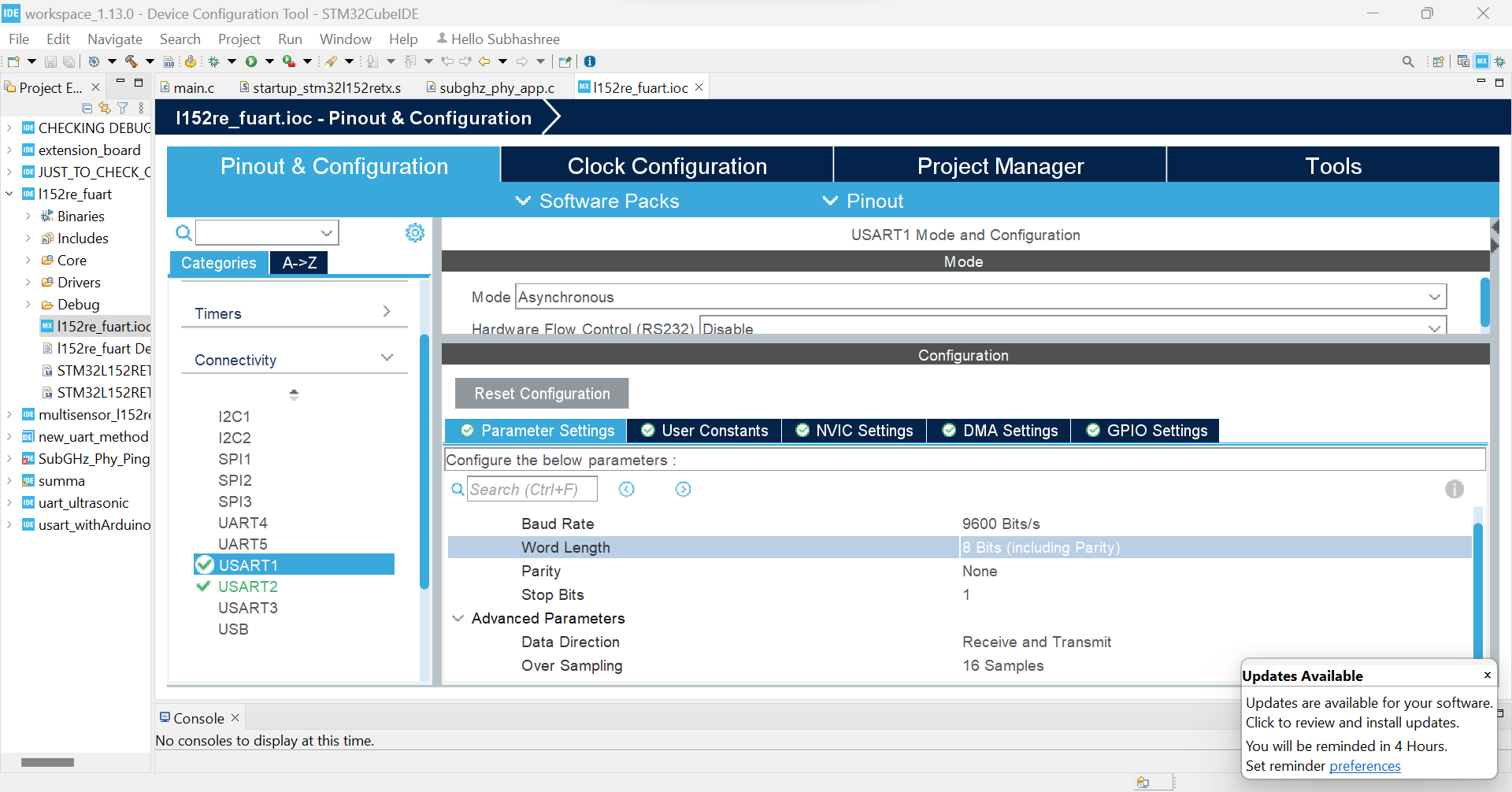 USART communication between STM32L152RE and Arduin ...