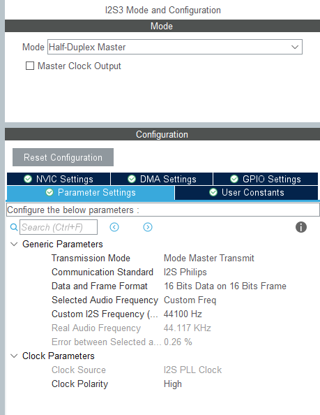 Problems with i2s - STMicroelectronics Community