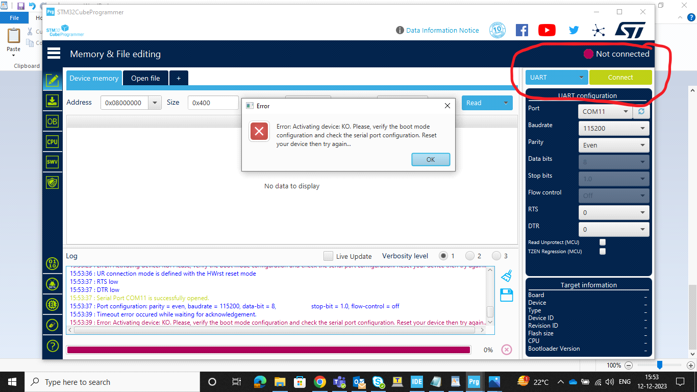 Jumping To Internal Bootloader While Option Byte S Stmicroelectronics Community 