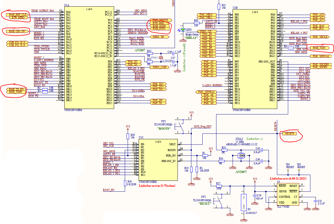 Stm32h7 Eth Troubleshooting Stm32h743iik6 Board E Stmicroelectronics Community
