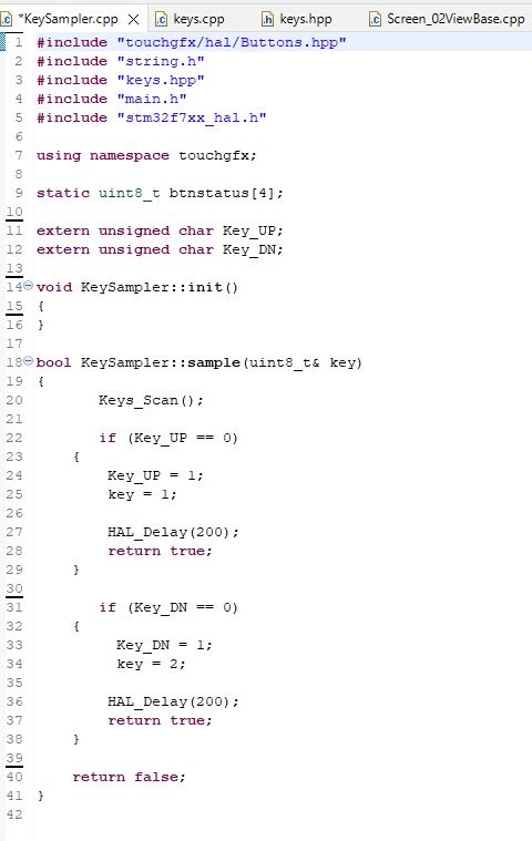 TouchGFX ButtonController Location - STMicroelectronics Community