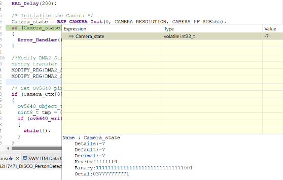 Solved: STM32H747 Person Detect FP-AI-VISION1 Camera Probl... - STMicroelectronics Community