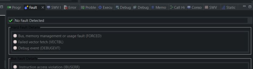 Fault Analyzer Toolbar Missing Stmicroelectronics Community 