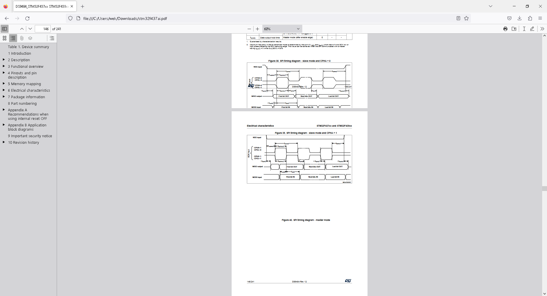 STM32F437/439 DS rev.12 (new) SPI waveform flows o... - STMicroelectronics Community
