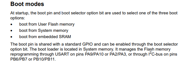 Nucleo Stm32g031k8 Loading Internal Boot Loader Fr Stmicroelectronics Community
